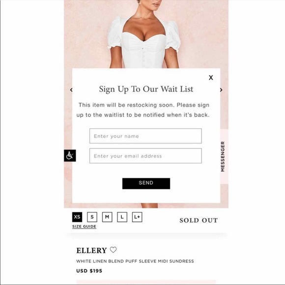 House of CB | Dresses | House Of Cb Ellery Linen Puff Sleeve Sundress ...